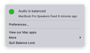Balance Lock - Fixes audio balance bug in macOS