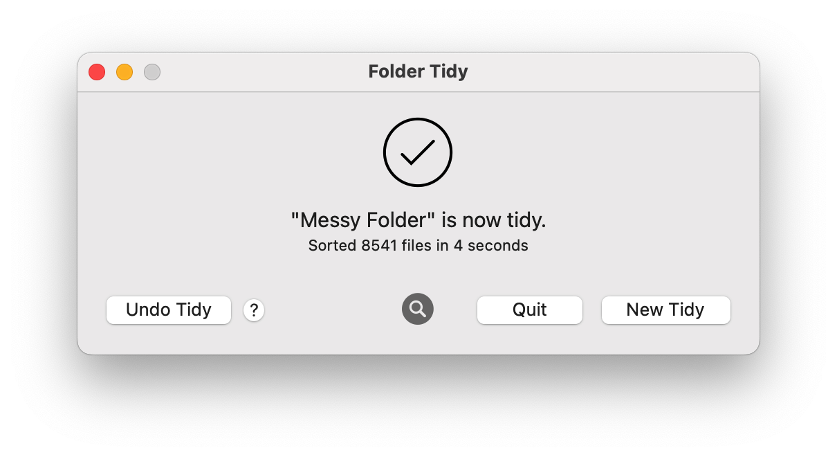 Folder Tidy - Quickly organize folders