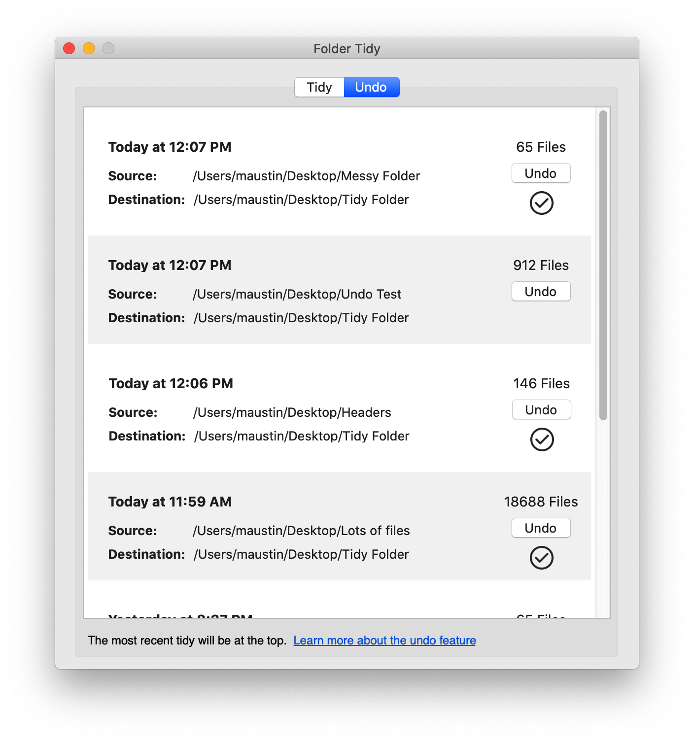 Folder Tidy - Quickly organize folders
