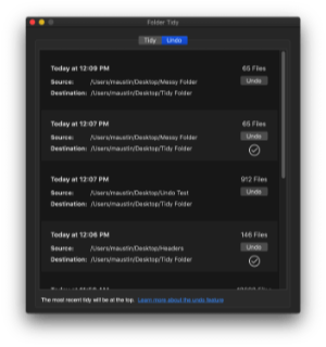 Folder Tidy - Quickly organize folders