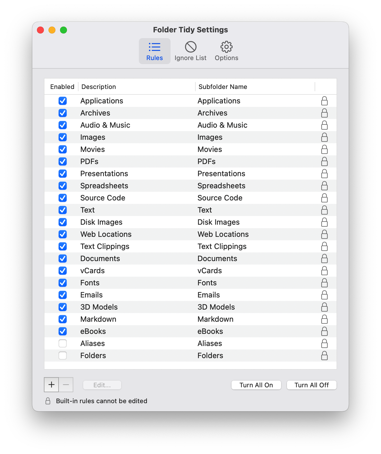 Folder Tidy - Quickly organize folders