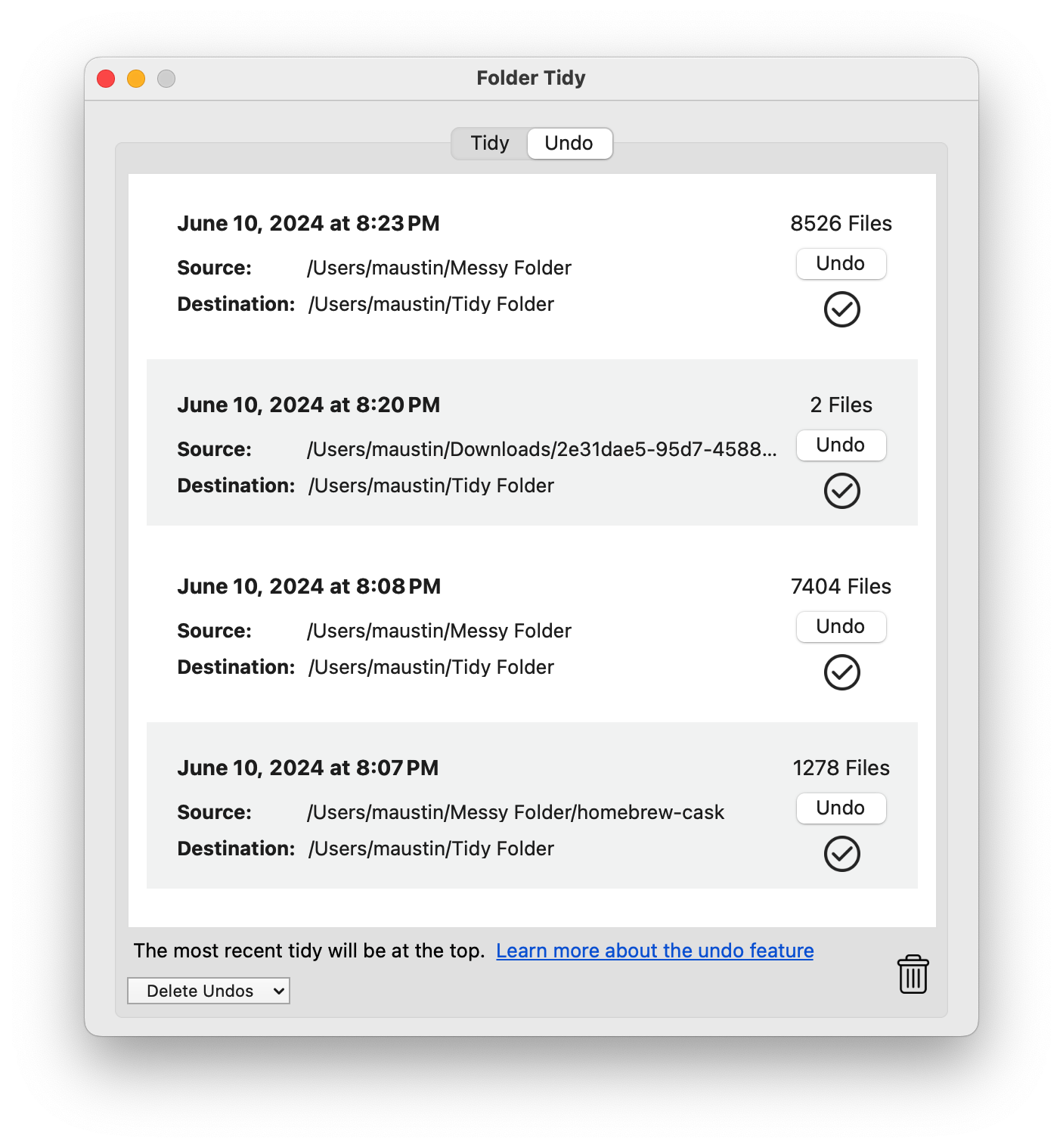 Folder Tidy - Quickly organize folders