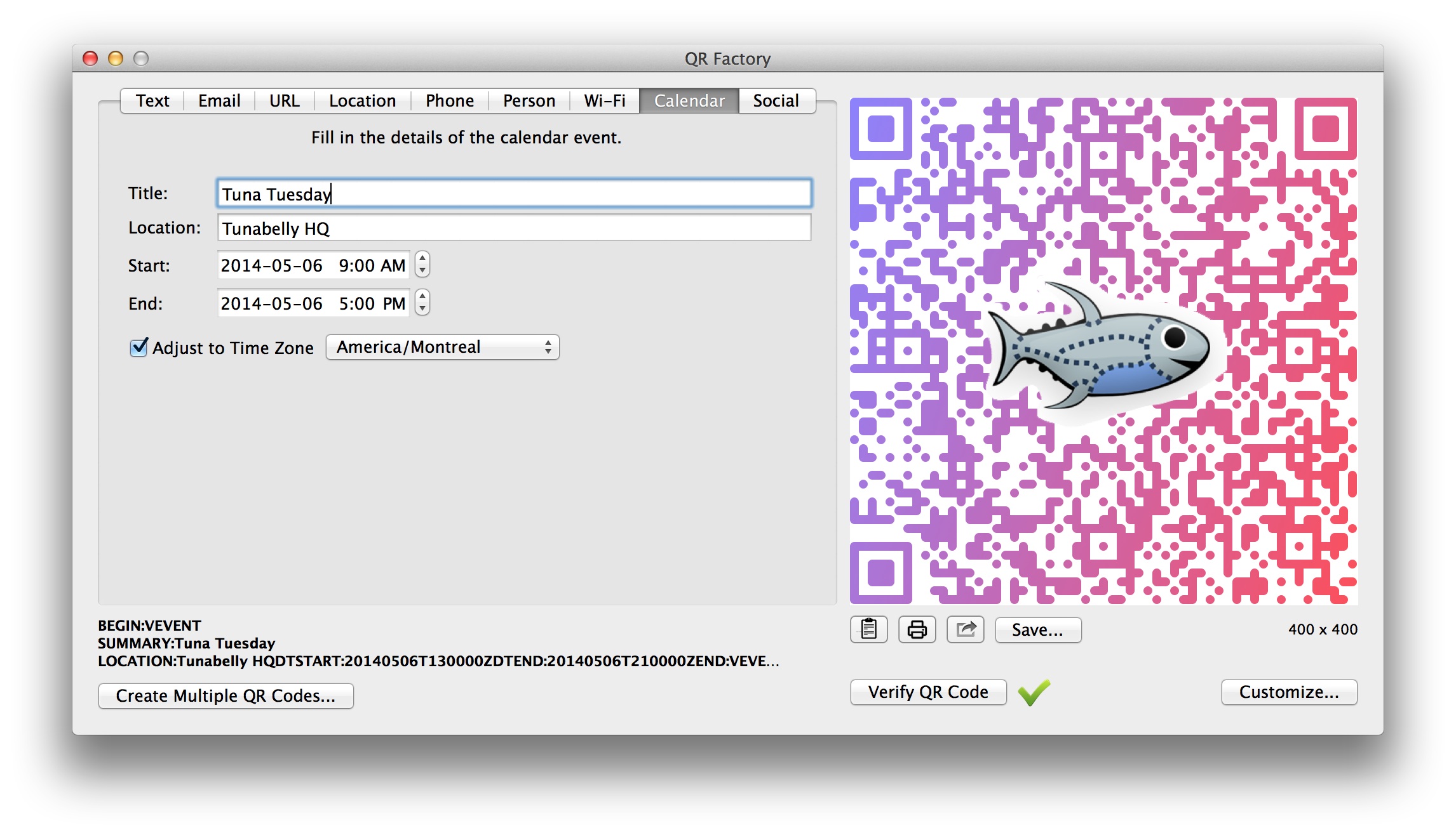 QR Factory for Mac - The most advanced QR code creator for Mac