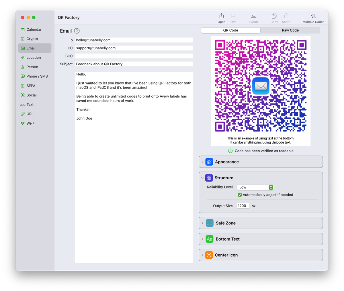 Stunning QR codes for print and web