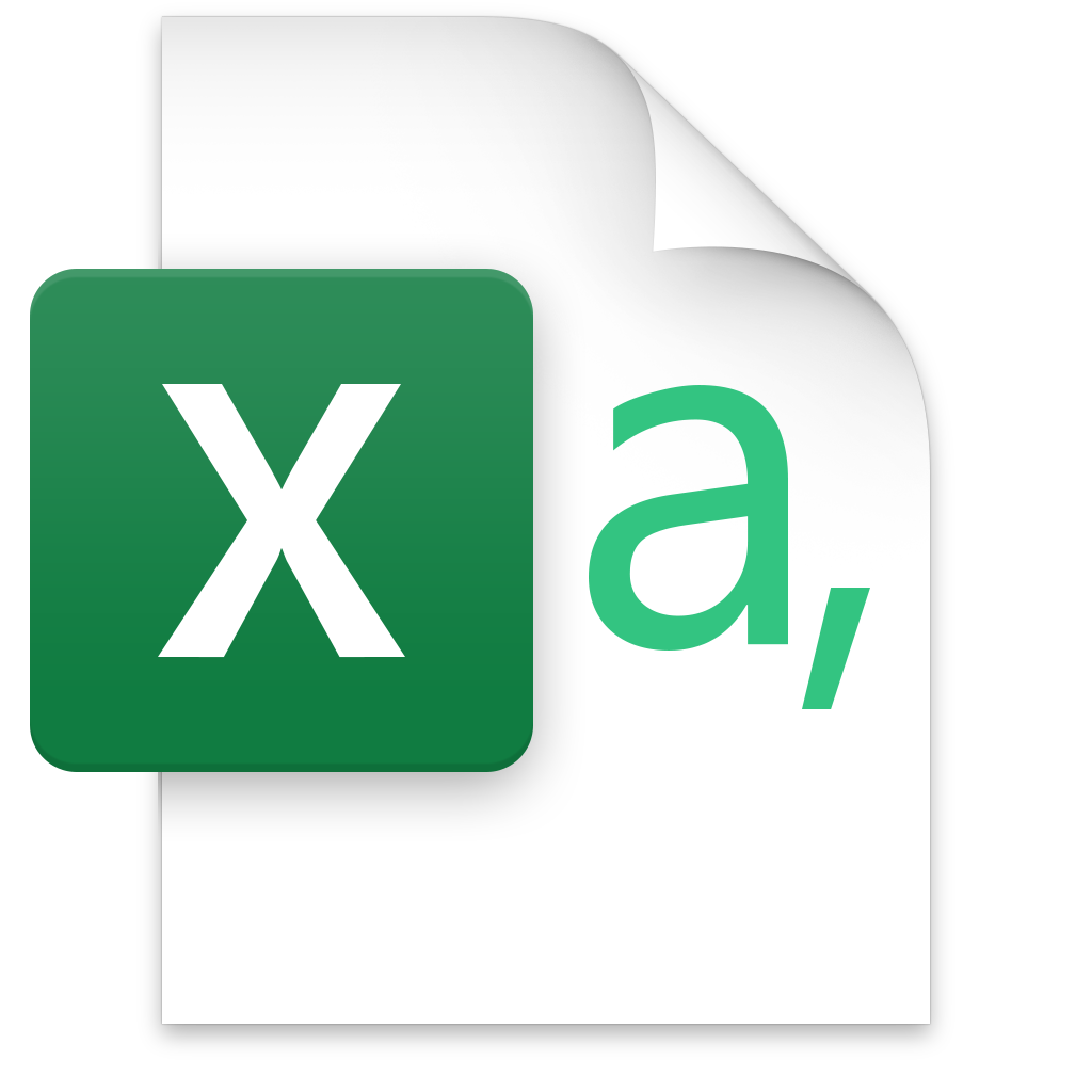 Excel Csv Icon