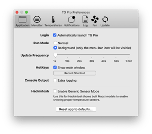 TG Pro - Temperature monitoring & fan control