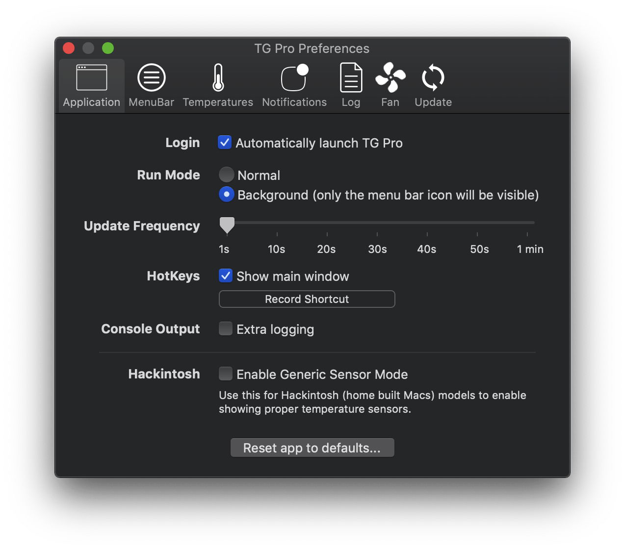 TG Pro - Temperature monitoring & fan control