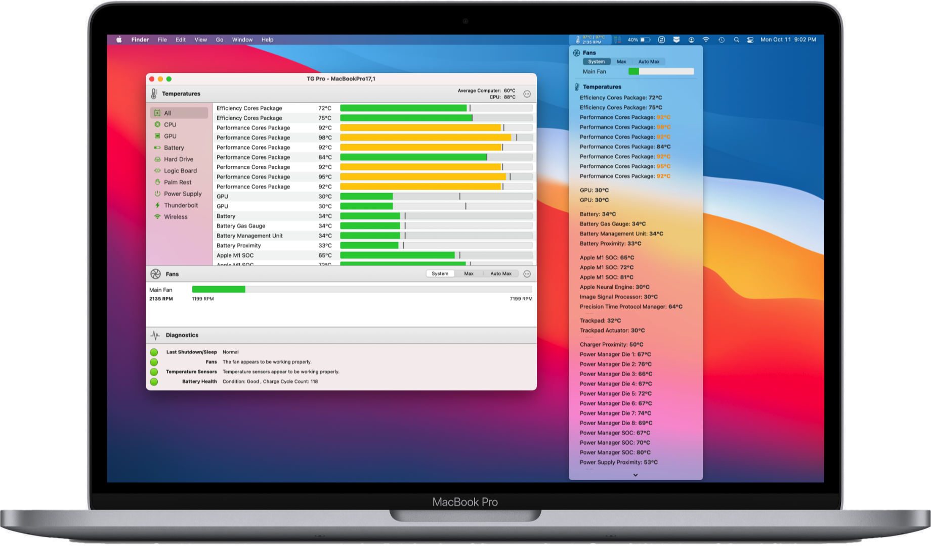 TG Pro - Temperature monitoring & fan control